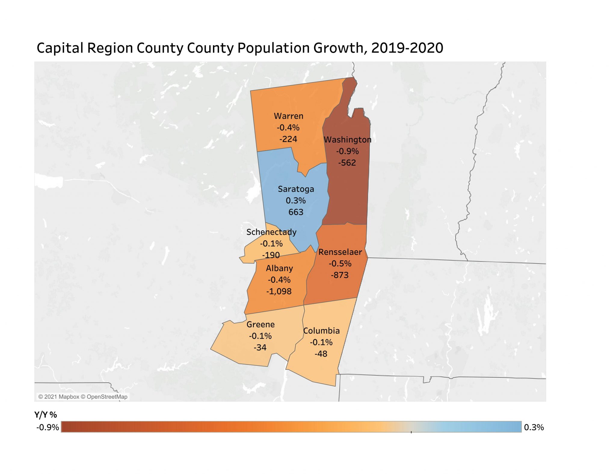 These 3 Capital Region Counties Boosted Domestic Migration in 2020 ...